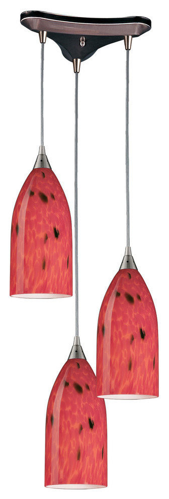 Elk Lighting 502-3FR Verona 3-Light Pendant Light - Contemporary ...