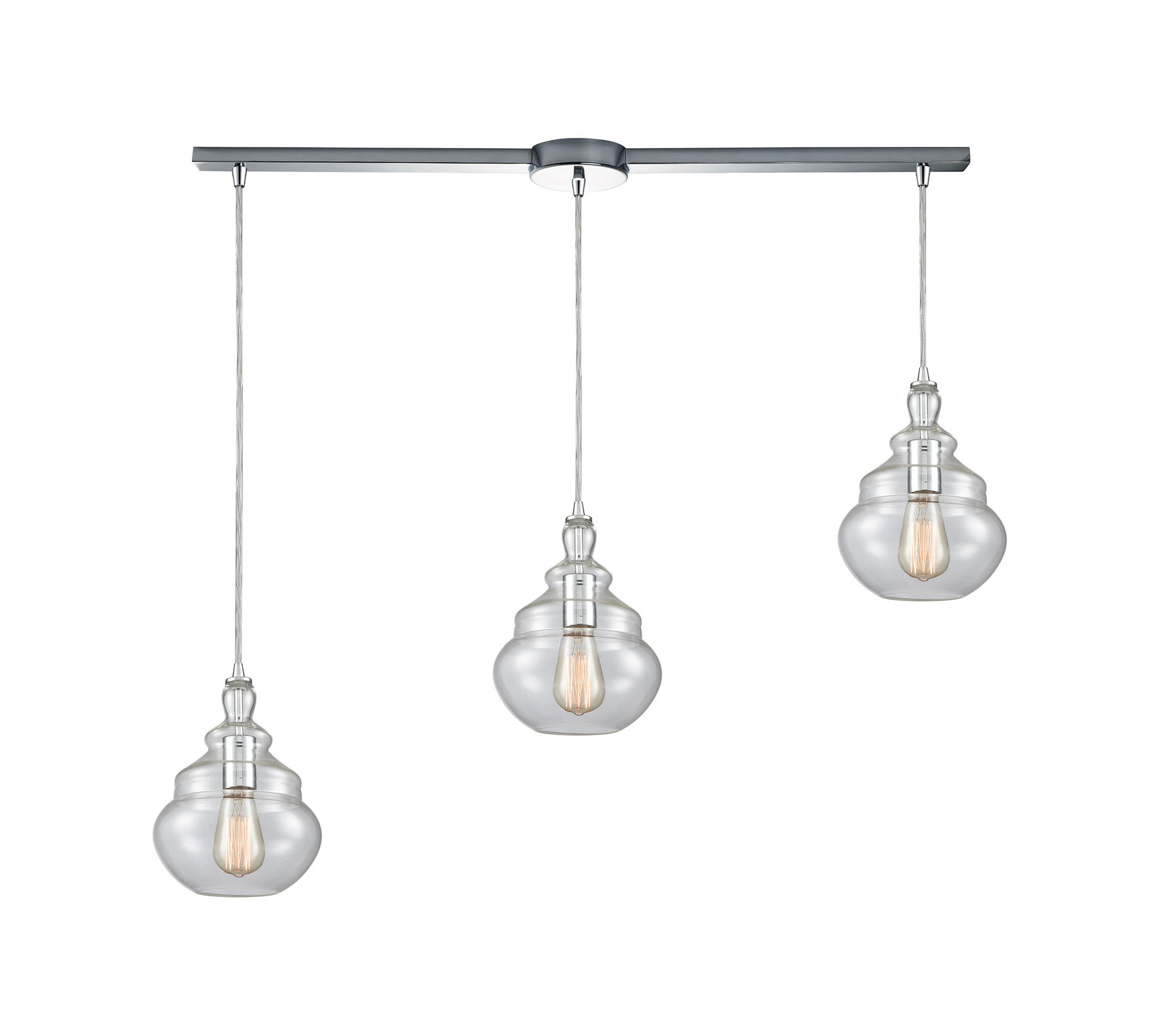 ELK Lighting Tabor 3-Light Pendant - 10562/3L - Transitional - Pendant ...