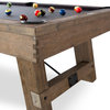 Isaac 8' Pool Table and 12' Shuffleboard Combo Package by Plank and ...