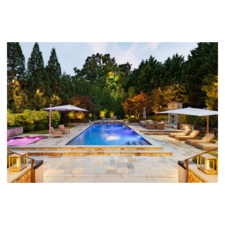 Smyrna Back Yard Remodel - Rustic - Pool - Atlanta - by The Norwood ...
