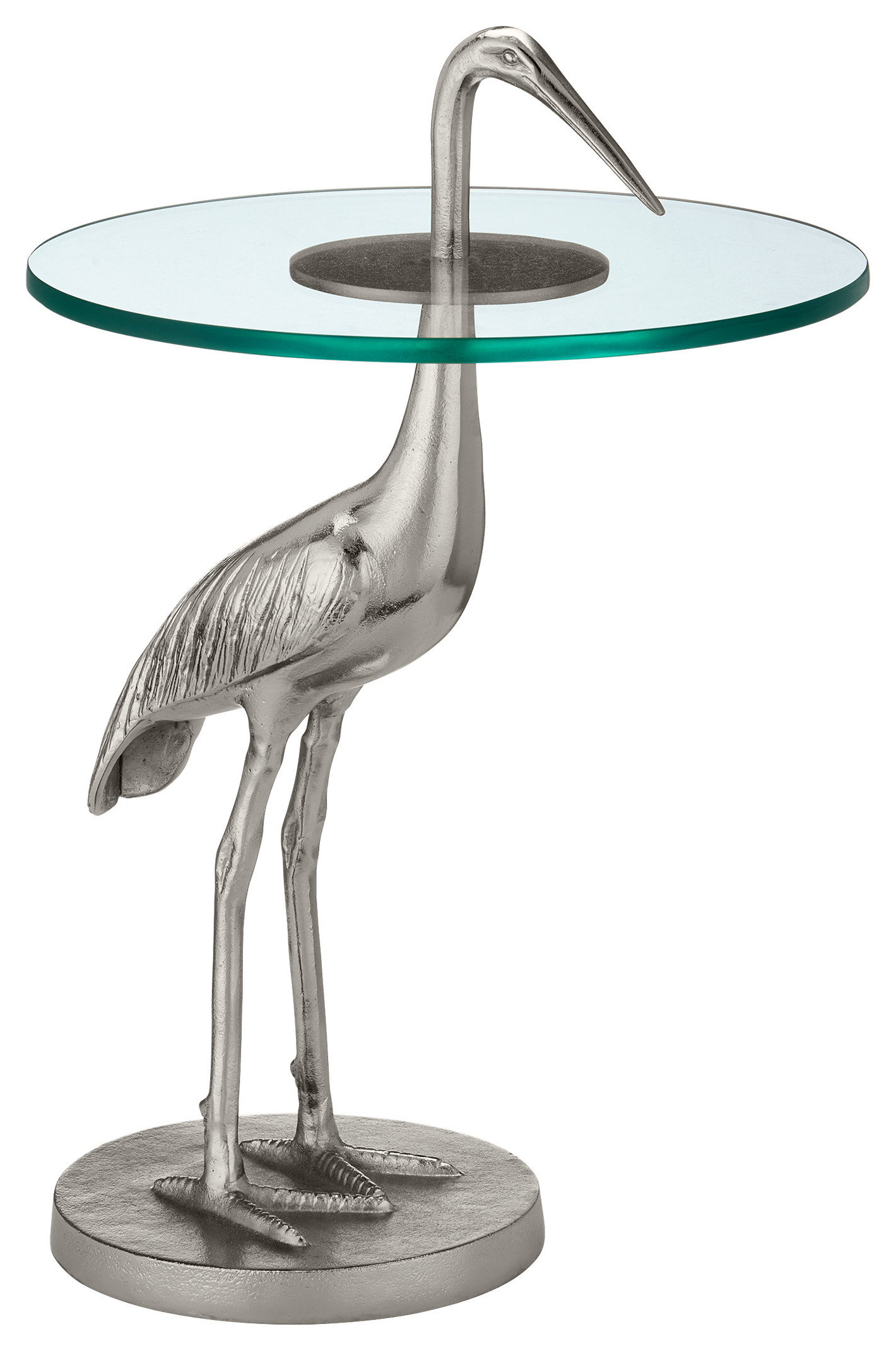 Crane Silver Accent Table - Beach Style - Side Tables And End Tables ...