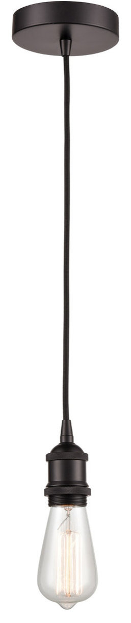 Franklin Restoration Edison 1 Light Mini Pendant, Oil Rubbed Bronze ...