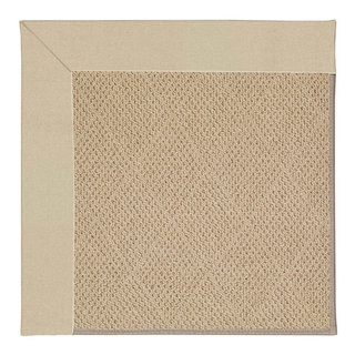 Zoe-Cane Wicker Machine Tufted Rectangle Rug, Ecru, 2'x3 ...