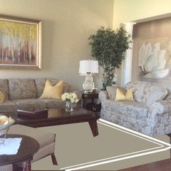 GREAT ROOM - (15' ceiling) & (13' X 18' room size)