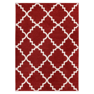Well Woven Sydney Lulu's Lattice Area Rug, Teracotta, 2'3" x 3'11 ...