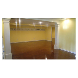 Stained and Engraved Concrete - Modern - Atlanta - by Ekhaya Designs ...