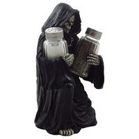 Grim Reaper Glass Salt and Pepper Shaker, 3-Piece Set - Eclectic - Salt ...