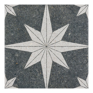 Compass Star Porcelain Floor and Wall Tile Sample - Contemporary - Wall ...