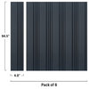 Waterproof Slat Panel, Pack of 6 - Contemporary - Wall Panels - by Euro ...