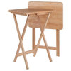 Alex 2-Pc Snack Table Set, Natural - Transitional - Tv Trays - by Pot ...