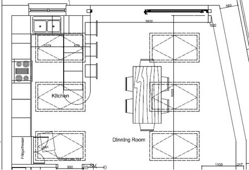Help on Kitchen diner layout | Houzz UK