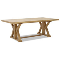 Trisha Yearwood Today's Traditions Trestle Dining Table, One 26" Leaf ...