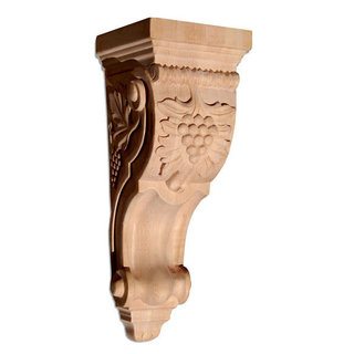 Sonoma Extra-Small Wood Corbel, Cherry - Farmhouse - Corbels - by ...
