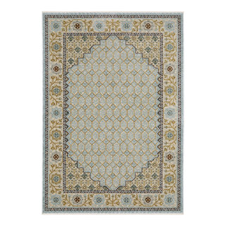 Cary Traditional Mosaic Center Area Rug, 5'3" X 7'6" - Mediterranean ...