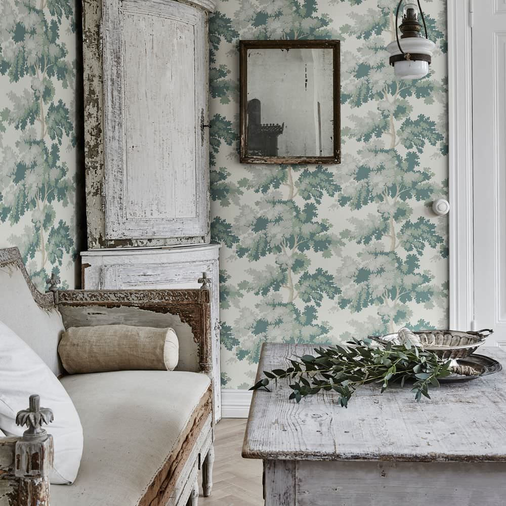 Raphael, Green - Contemporary - Wallpaper - by Scalamandre | Houzz