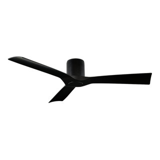 Modern Forms Aviator 3-Blade Flush Mount Ceiling Fan, Black ...