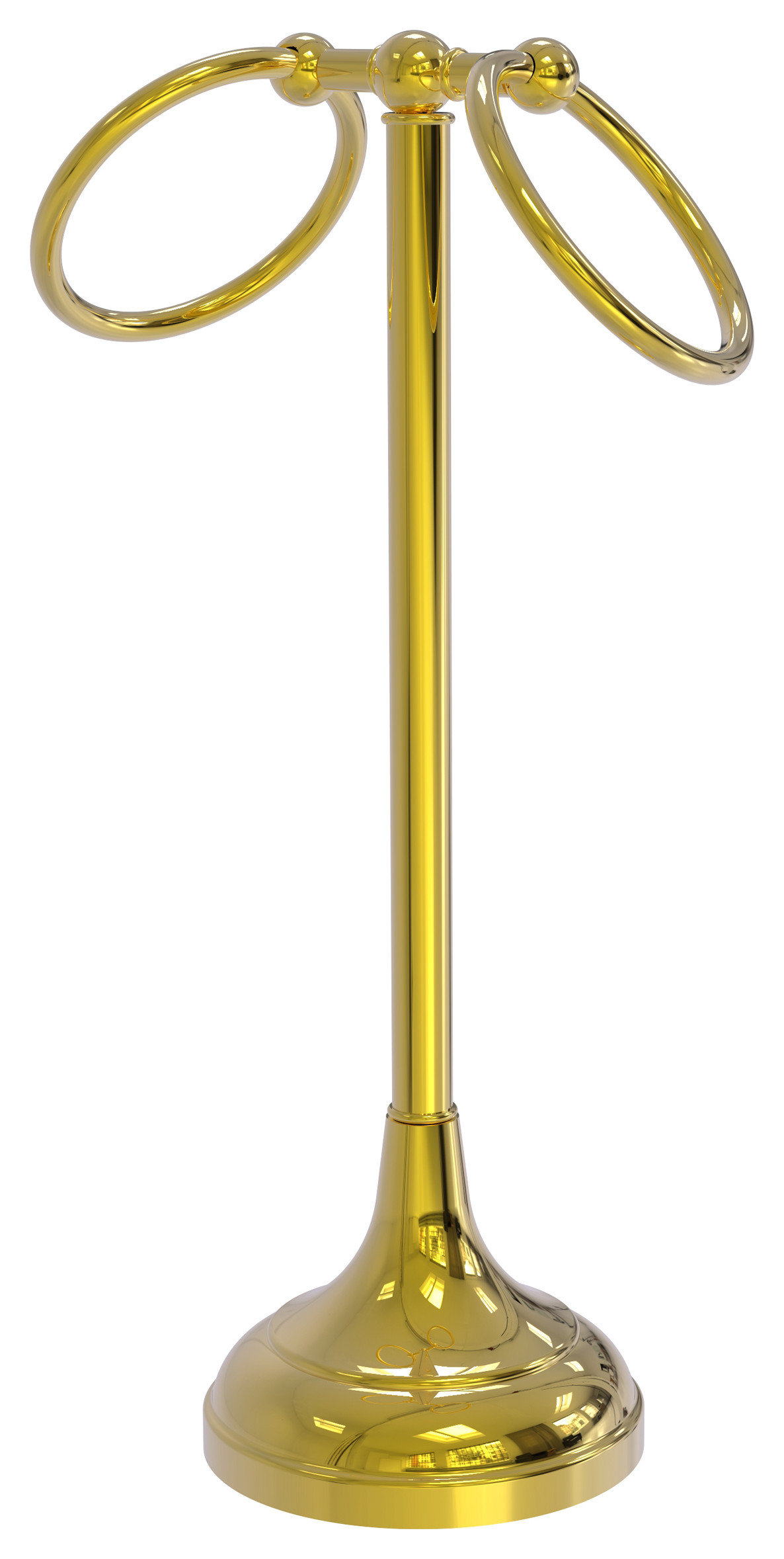 Allied Brass Vanity Top 2 Ring Guest Towel Holder - Traditional - Towel ...