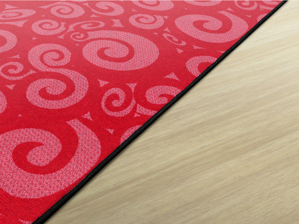 Flagship Carpets VA390-32A 6'X8'4" Swirl Cherry Educational Rug ...