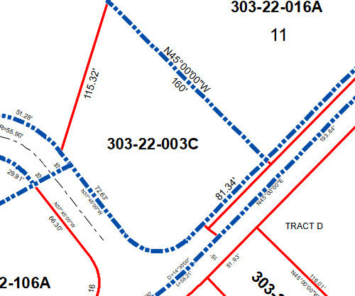 House plan for irregular shaped lot