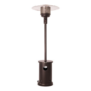 Mocha Finish Patio Heater With Table - Modern - Patio Heaters - by Fire ...
