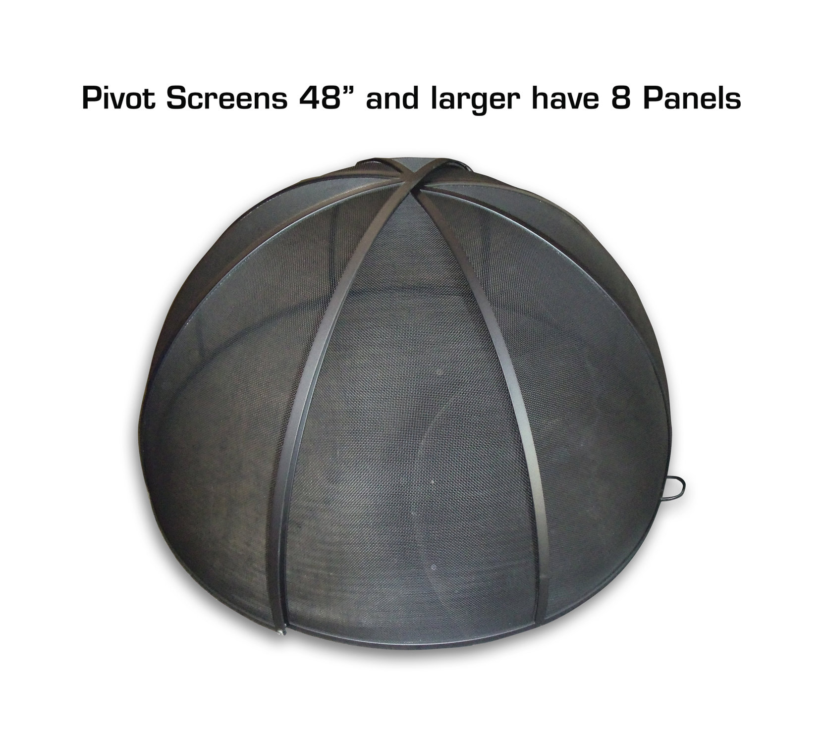 Master Flame 24" Diameter Fire Pit Screen, Pivot Model, Hybrid, 48 ...