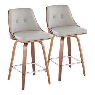 Woodleg Counter Chair, White, 47" - Contemporary - Bar Stools And ...