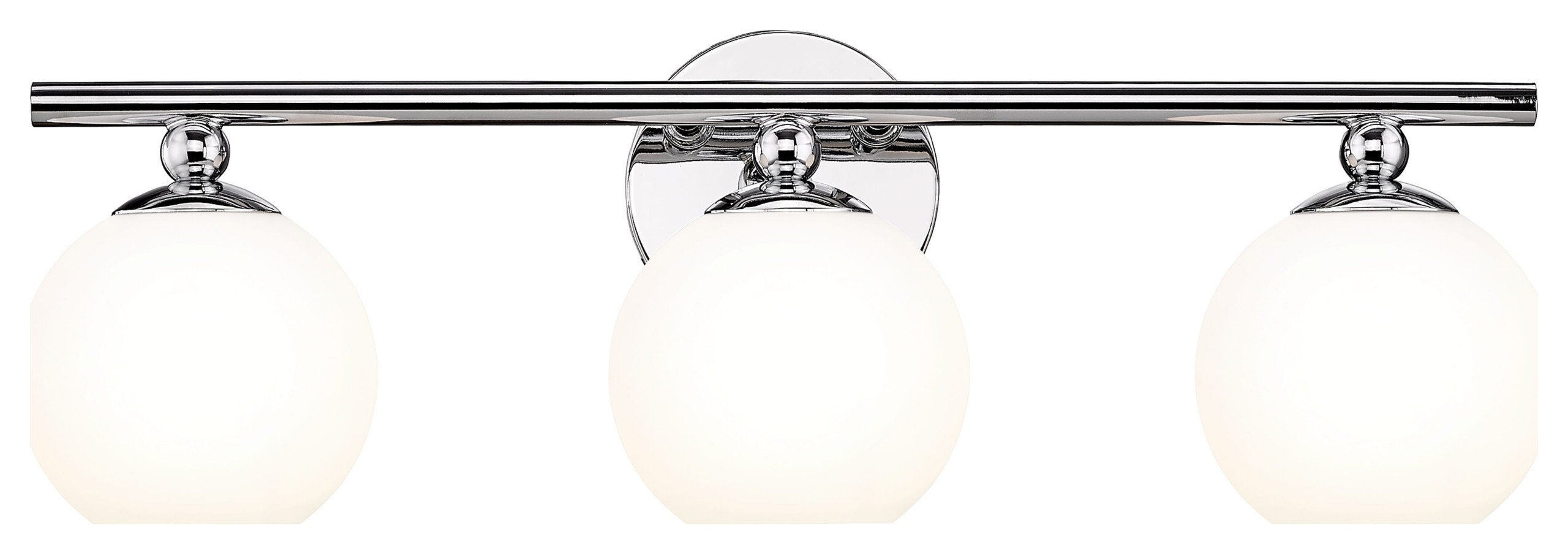 Chrome Three Light Vanity from the Neoma Collection - Contemporary ...