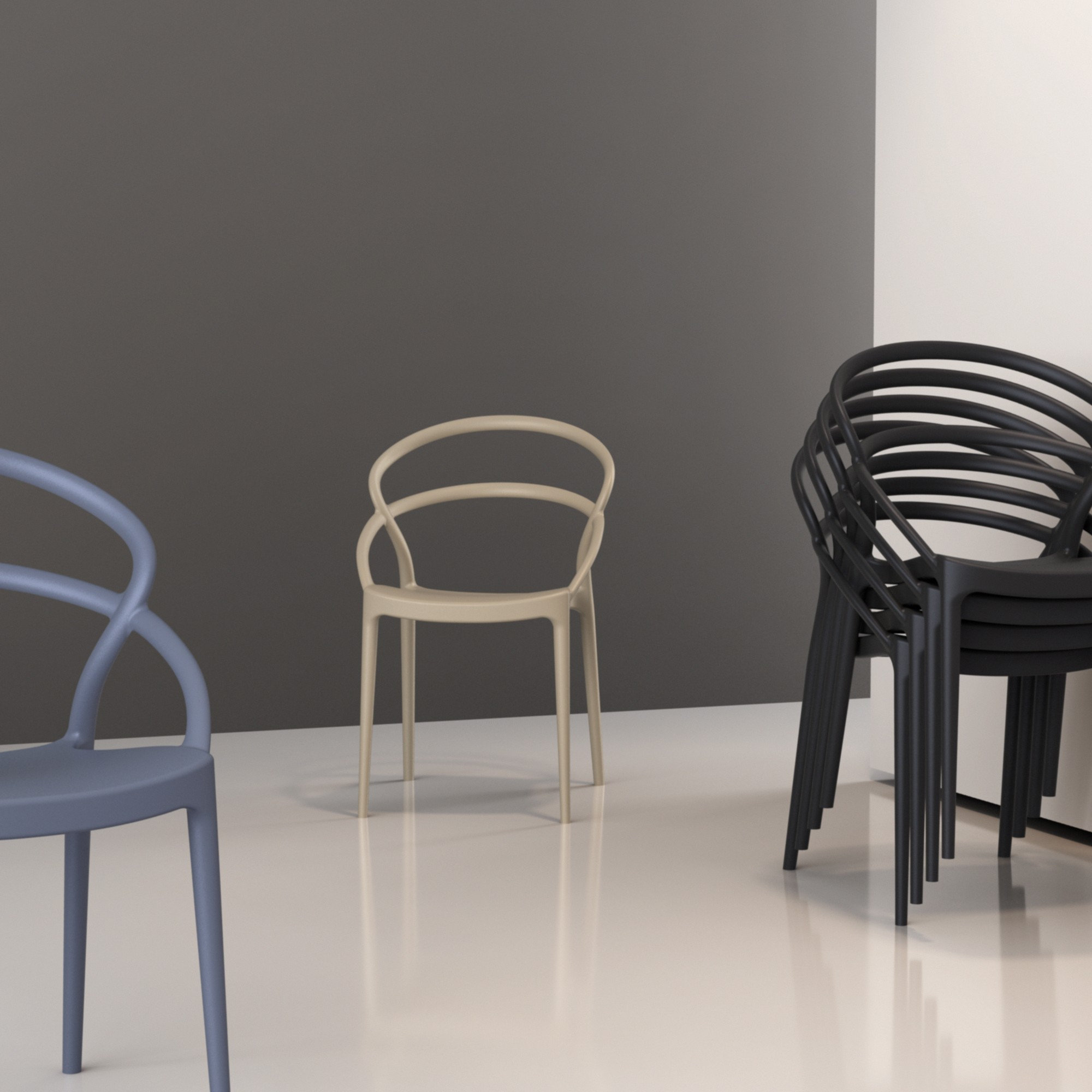 Compamia Pia Set of 2 Dining Chair - Midcentury - Outdoor Dining Chairs ...