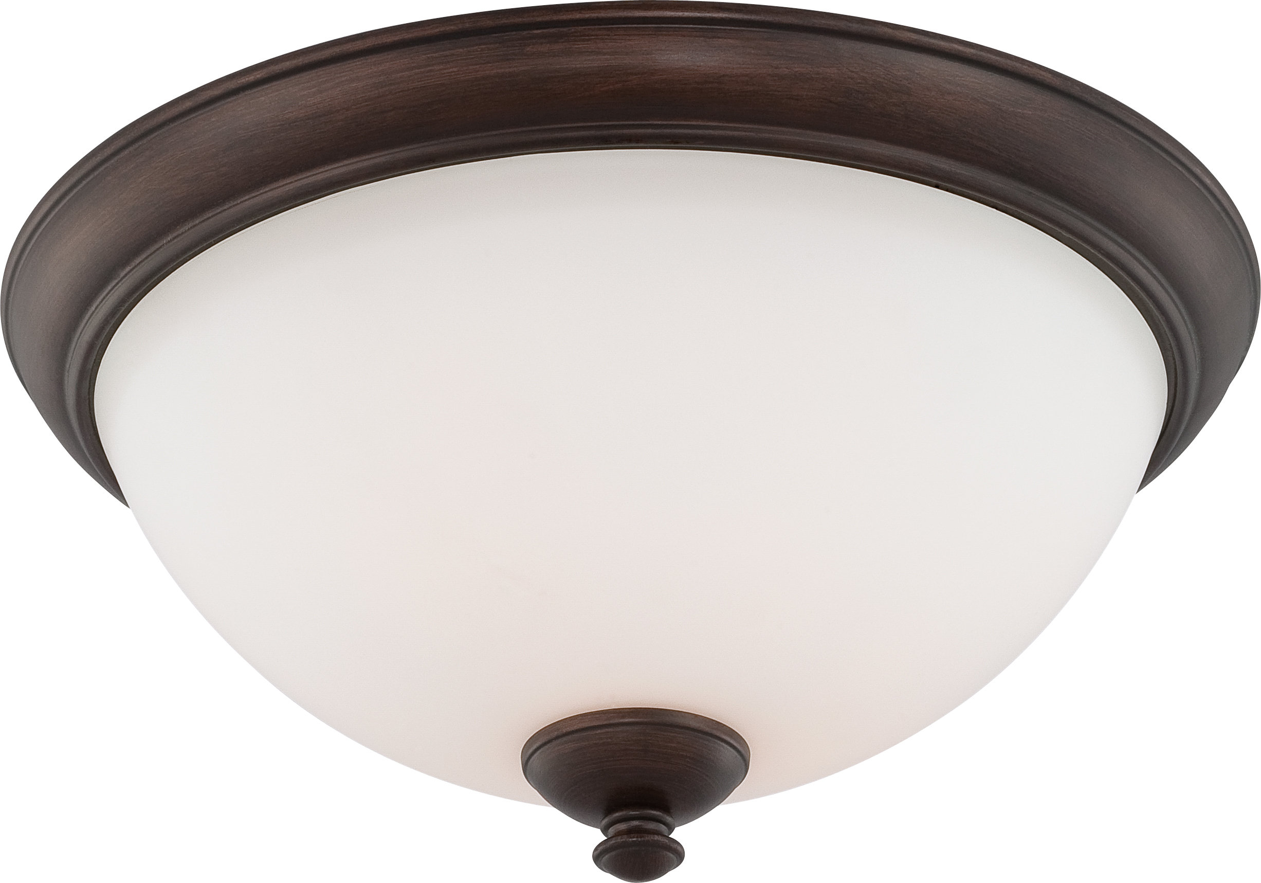Nuvo 3-Light Patton Close-to-Ceiling Light Fixture, Prairie Bronze ...