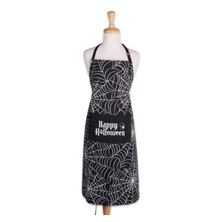 Happy Halloween Spider Web Chef Apron - Transitional - Aprons - by ...