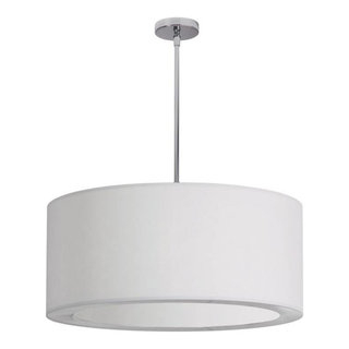 Dainolite 4 Light 24" Ceiling Mount Pendant in Polished Chrome, JAS-25P ...