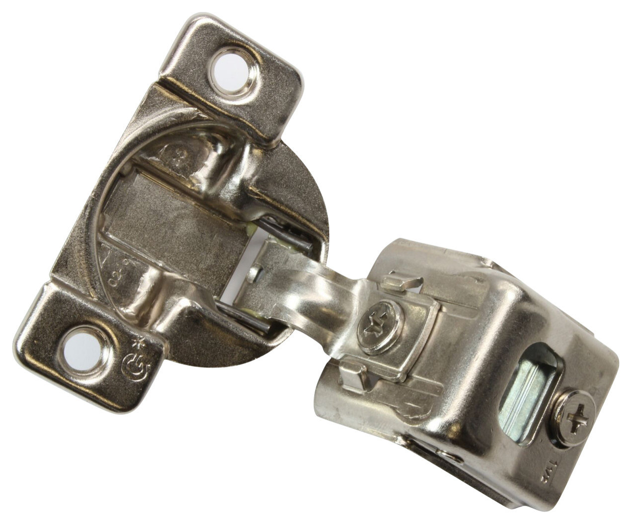 108 Degree 1-1/2" Overlay Self Close Hinge 45mm Boring Pattern, 25 ...