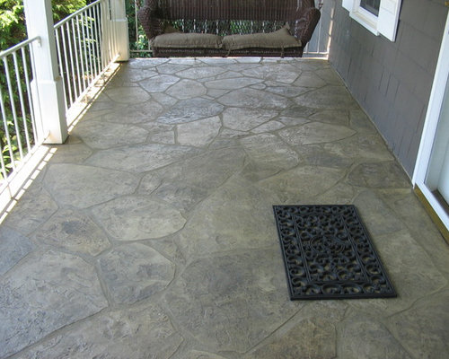 Stamped Concrete Flagstone | Houzz