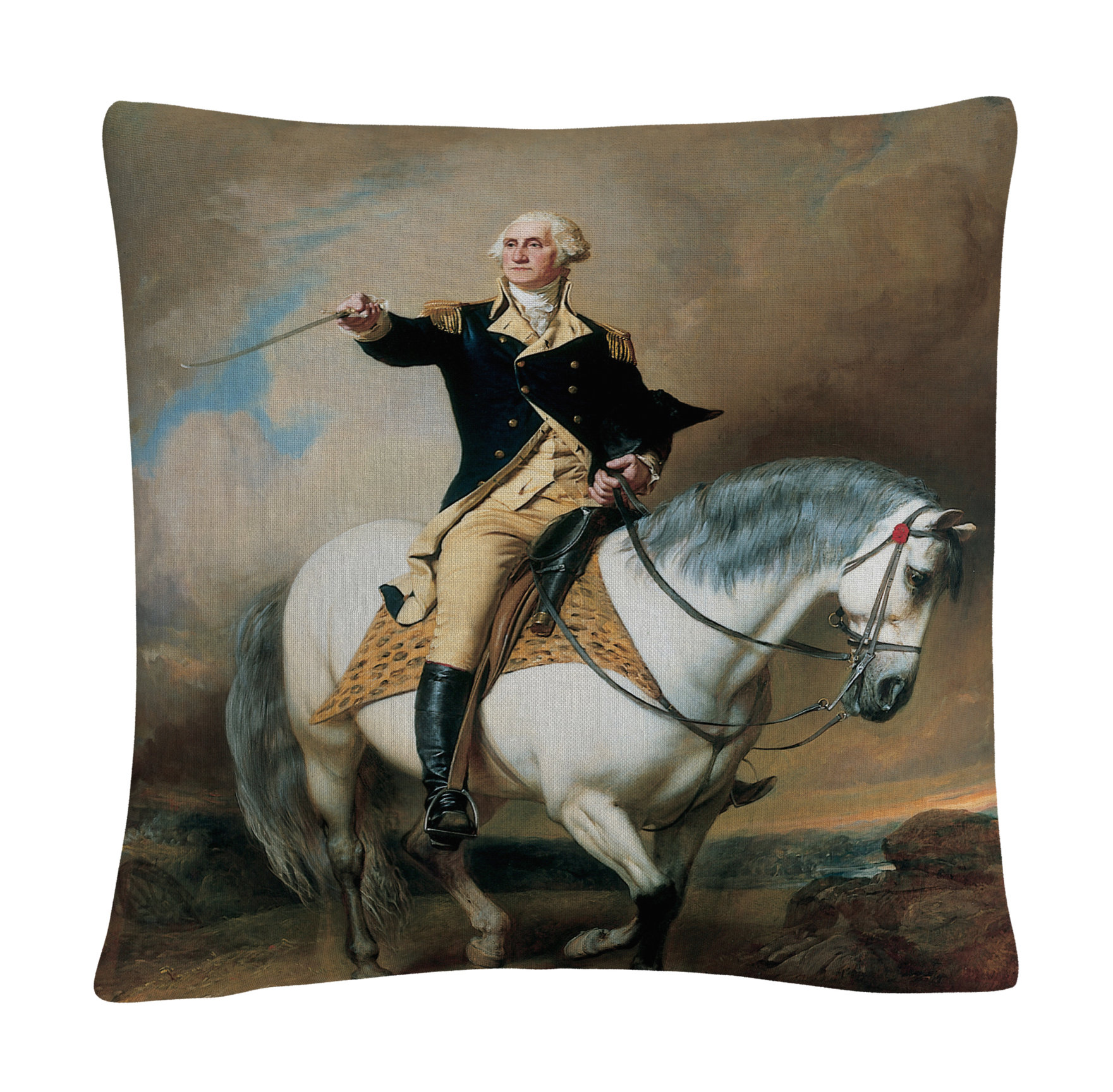 John Faed 'Portrait of George Washington' Decorative Throw Pillow ...