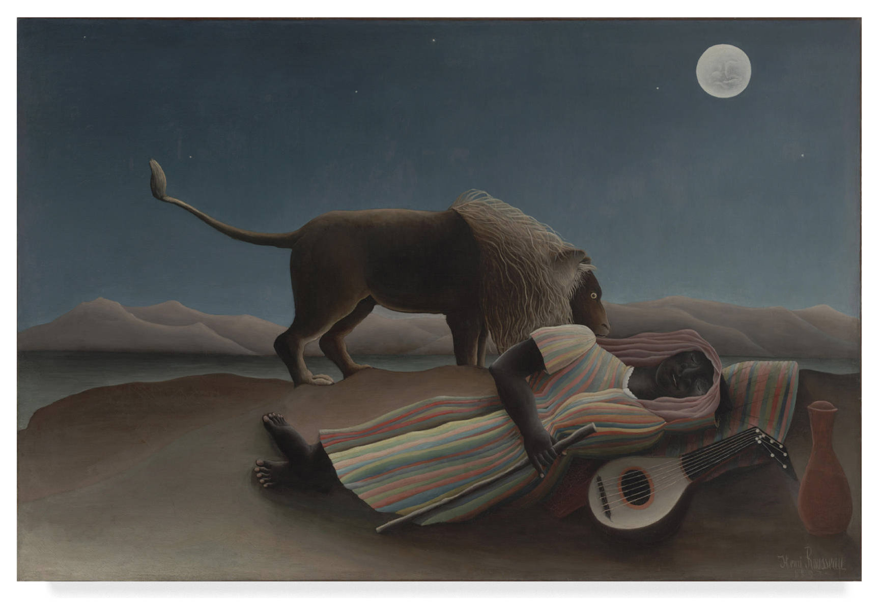 Henri J.F. Le Douanier Rousseau 'The Sleeping Gypsy' Canvas Art, 32"x22 ...