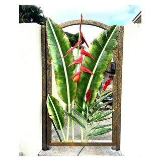 Entry Gates - Landscape - Hawaii - by MARTIN STEEL DESIGN COMPANY, LLC ...