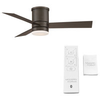 Axis 3-Blade Smart Flush Mount Ceiling Fan 44" Bronze, 3000K LED Kit ...
