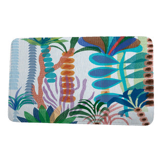 Tropical Resort Tropical Jungle Floral Print Bath Mat, 17"x24 ...
