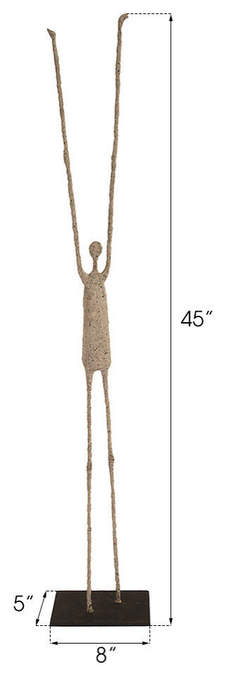 Human Sculpture, Hands Up, Paper Mache - Contemporary - Decorative ...