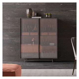 Modern tall Glass sideboard by Orme - Modern - London - by My Italian Living | Houzz UK