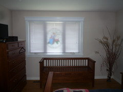 Uncentered bedroom window