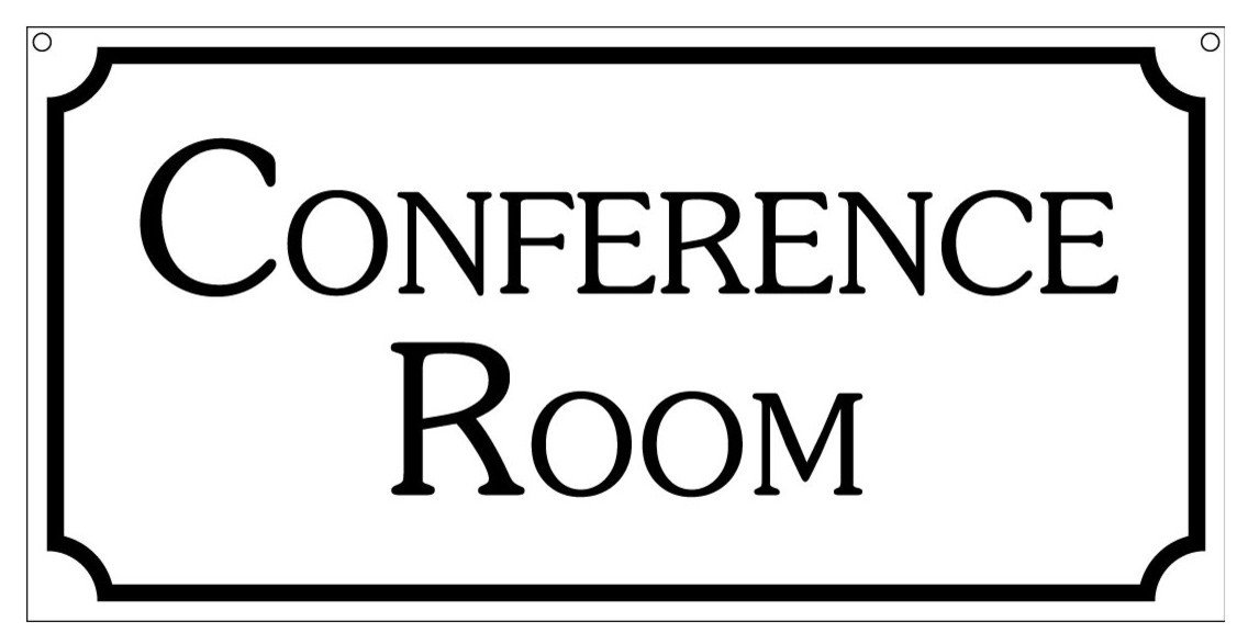 Conference Room, Aluminum Motel Hotel Cosplay Stage TV Sign, 6"x12 ...