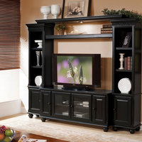 ACME Ferla Entertainment Center, Black - Traditional - Entertainment ...