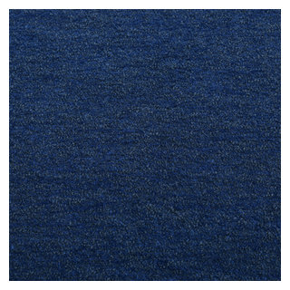 4"x 4" Fabric Swatch Sample, Cerulean Blue Boucle - Contemporary ...