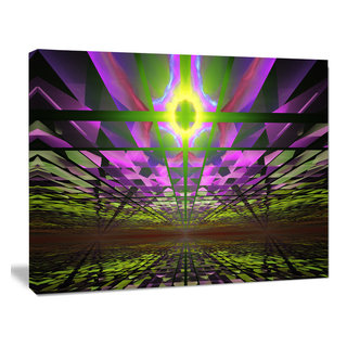 Fractal Cosmic Apocalypse, Abstract Art on Canvas, 60"x40"x1.5 ...