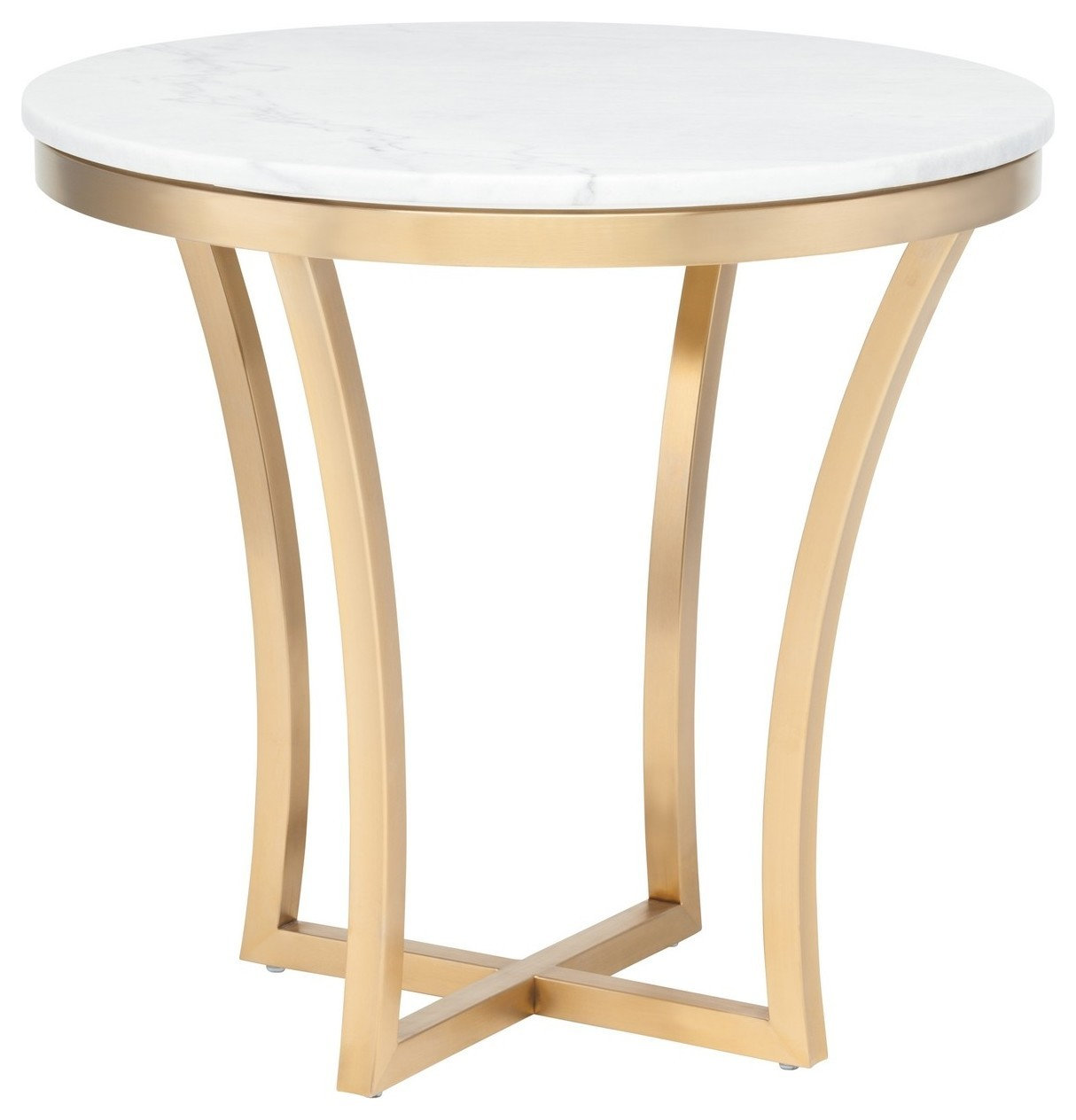 Aurora Marble Side Table - Transitional - Side Tables And End Tables - by Advanced Interior ...
