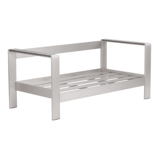 Cosmopolitan Sofa (Frame only) Brushed Aluminum - Contemporary ...