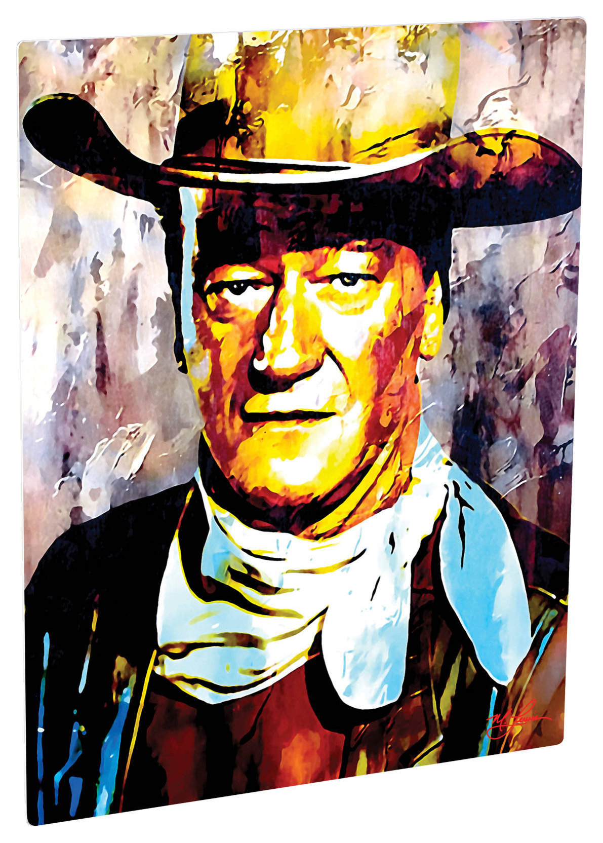John Wayne "Gallant Duke" Metal Fine Art Print By Mark Lewis ...