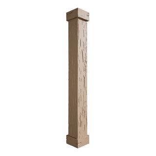 Pecky Cypress Endurathane Faux Wood Column Wrap, 8"W x 6'H ...