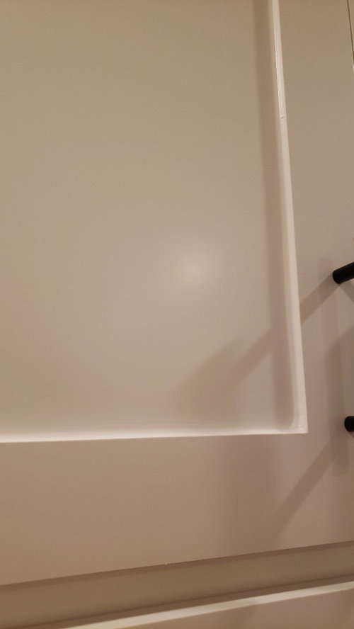 Bad caulk job on kitchen shaker cabinets? | Houzz Forum
